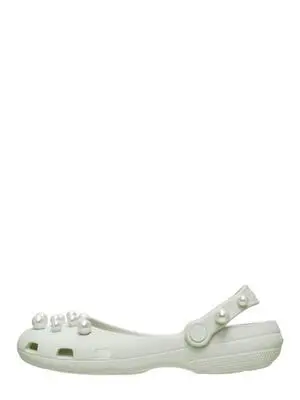 CROCS Classic Elegant Pearl Ballet Flats - Linen