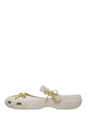 CROCS Classic Elegant Butterfly Ballet Flats - Beige