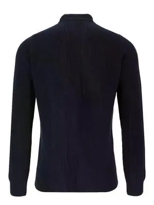 Al Duca D'aosta Ribbed-knit Polo Shirt - Blue