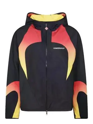 Casablanca Gradient-print Hooded Jacket - Black
