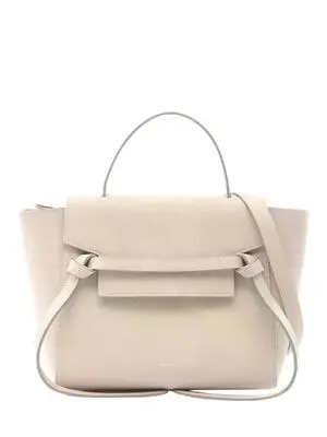Celine 2010-2026 Micro Grained Calfskin Belt Bag Satchel - Neutrals