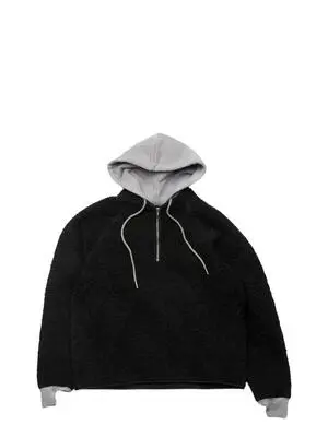 STOCKHOLM SURFBOARD CLUB Farm Quarter-zip Hoodie - Black