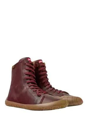 Camper Peu Path+ Lace-up Ankle Boots Red