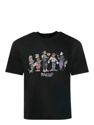 NAHMIAS Cartoon Warning Boxy T-shirt - Black
