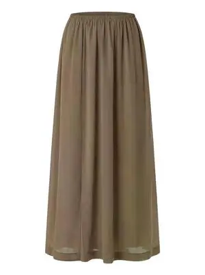 THE FRANKIE SHOP Elie Elasticated Gathered Maxi Skirt - Green