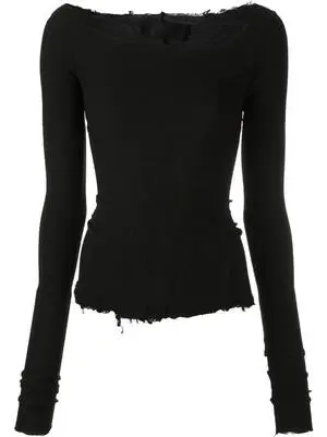 MARC LE BIHAN Asymmetric Neck Sweatshirt