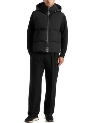 Manière De Voir Eric 2-in-1 Puffer Gilet Jacket - Black