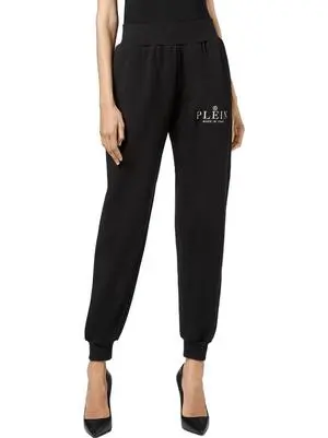 Philipp Plein Sweatpants Iconic Plein - Black