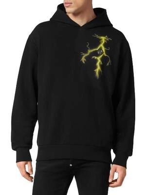 Philipp Plein Hoodie Sweatshirt Gothic Plein - Black