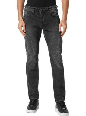 Philipp Plein Jeans Straight Cut Skull - Greymoon