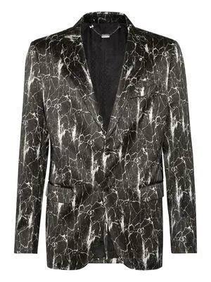 BILLIONAIRE Blazer Super Slim Fit Marbled - Black