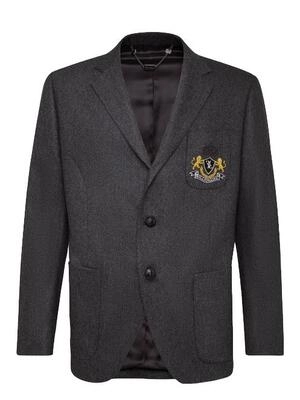 BILLIONAIRE Blazer Double Lion Men Darkgrey