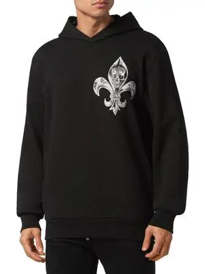 Philipp Plein Hooded Sweatshirt Chrome - Black/silver