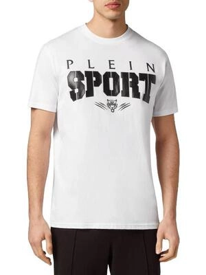 PLEIN SPORT T-shirt Round Neck Ss - White/black