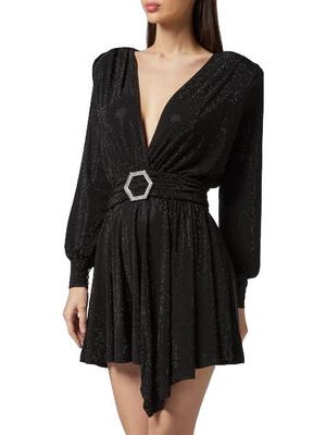 Philipp Plein Short Dress Crystal - Black