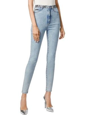 Philipp Plein Super High Waist Jegging - Icefrost