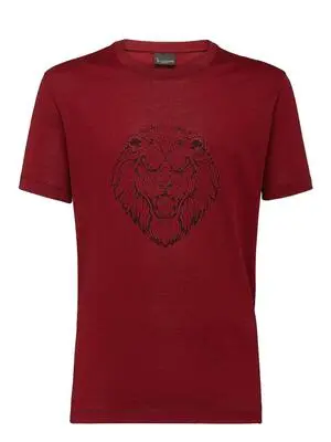 BILLIONAIRE T-shirt Round Neck Lion - Red