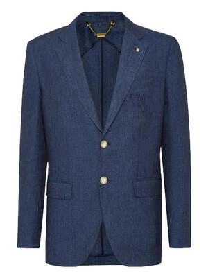 BILLIONAIRE Blazer Super Slim Fit Double B - Middleblue