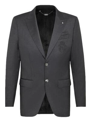 BILLIONAIRE Blazer Crest Men Grey