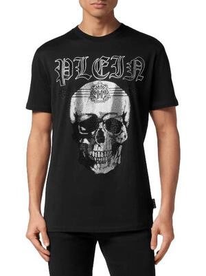 Philipp Plein T-shirt Round Neck Ss Tattoo Men Black
