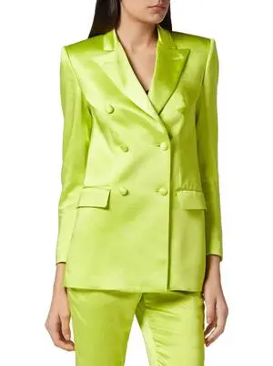 Philipp Plein Satin Dandy Blazer - Yellow