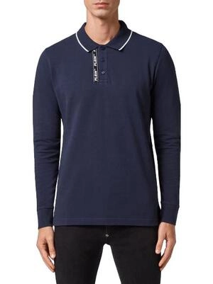 Philipp Plein Polo Shirt Ls Men Navy