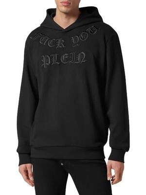 Philipp Plein Hooded Sweatshirt Gothic Plein - Black