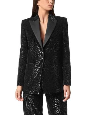 Philipp Plein One-button Blazer Slim Fit - Black