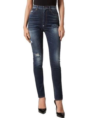 Philipp Plein Super High Waist Jegging - Blueocean