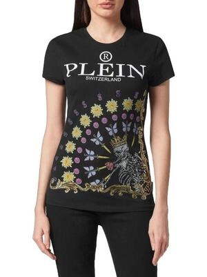 Philipp Plein T-shirt Round Neck Tattoo - Black