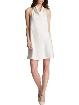 KENNETH COLE COLLECTION Halter Minidress - Oyster