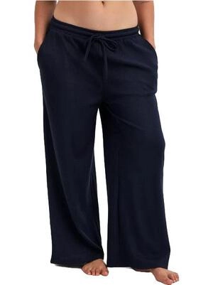 BEACH LIFE BY GOTTEX Summer Lounge Waffle Wide Leg Pant Navy