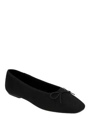 Mia Tinna Faux Leather Ballet Flat - Black