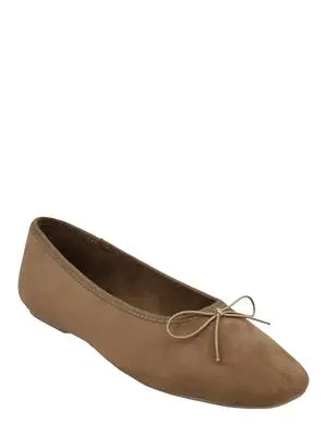 Mia Tinna Faux Leather Ballet Flat - Stone