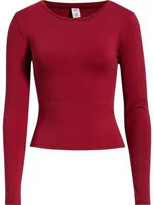 Bp. Smooth Fit Long Sleeve Crewneck T-shirt - Red Cinder