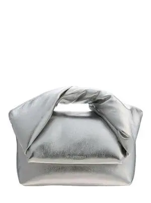 JW Anderson Small Twister Leather Crossbody Bag - Silver 910