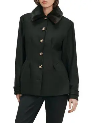 Veronica Beard Severine Dickey Coat - Black