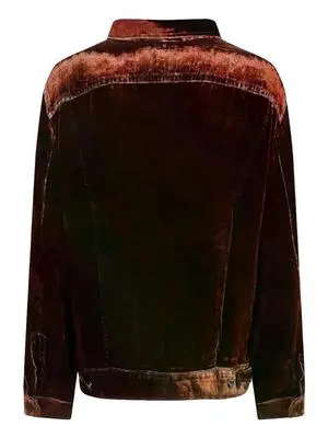 PIERRE-LOUIS MASCIA Velvet-effect Button-down Jacket - Red