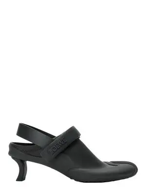 Loewe Leather Dive Slingback Mules 45 - Black
