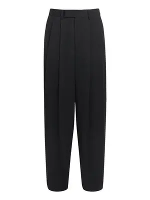SYSTEM Double-pleated Trousers - Black