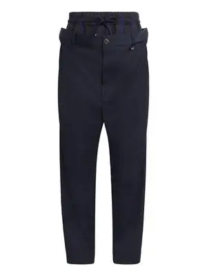 VIVIENNE WESTWOOD Layered-effect Builders Trousers - Navy