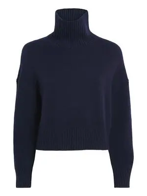 MAJE Cashmere-blend High-neck Sweater