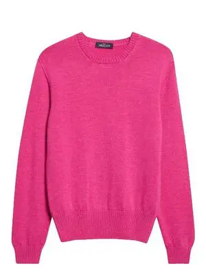 J. MUESER Chunky Merino Wool Sweater - Pink