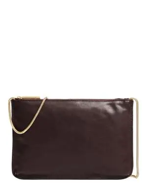 KENNETH COLE Highline Disco Leather Crossbody Bag - Plum