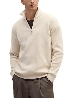Nn07 Danny Half Zip Sweater - Ivory