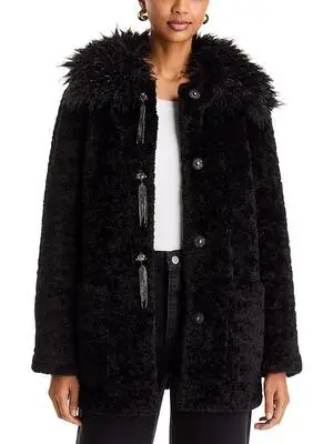 Kobi Halperin Lorelei Faux Shearling Coat - Black