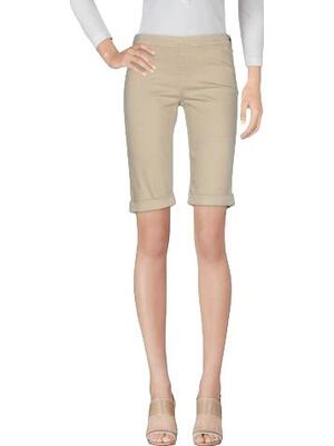 Woolrich Denim Shorts Size Cotton, Elastomultiester, Elastane - Beige