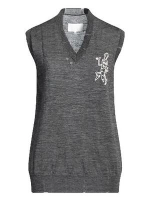 MAISON MARGIELA Sweater Lead Size Wool - Grey