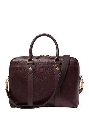 ASPINAL OF LONDON Leather The Hudson Briefcase - Brown
