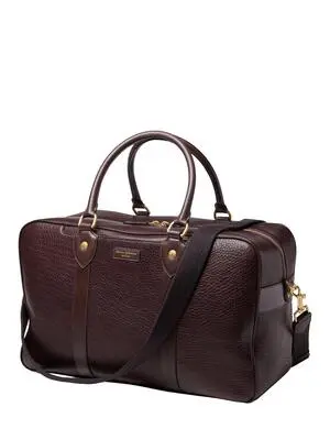 ASPINAL OF LONDON Grained Leather 36-hour Holdall - Brown